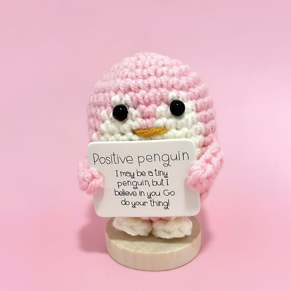 Knitted Positive Penguin – Happy Covers